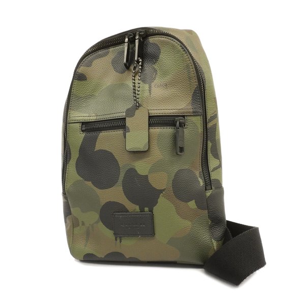 OTHERS | Bags | Auth Coach Body Bag 7259 Mens Leather Sling Bag ...